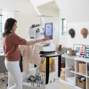 Bordadora Brother Semi Industrial De 6 Agujas PR680W + PR Stand + Aro ...